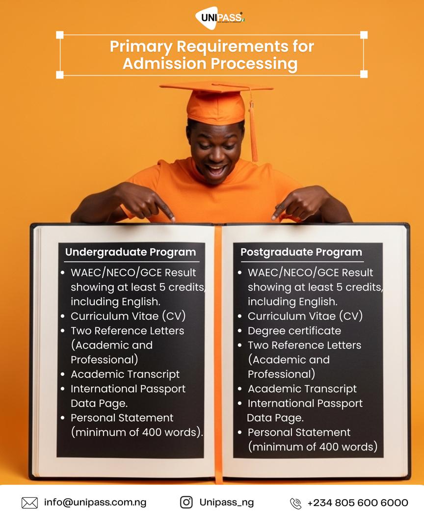 UniPass Guide: Essential Requirements for Admission Processing ...